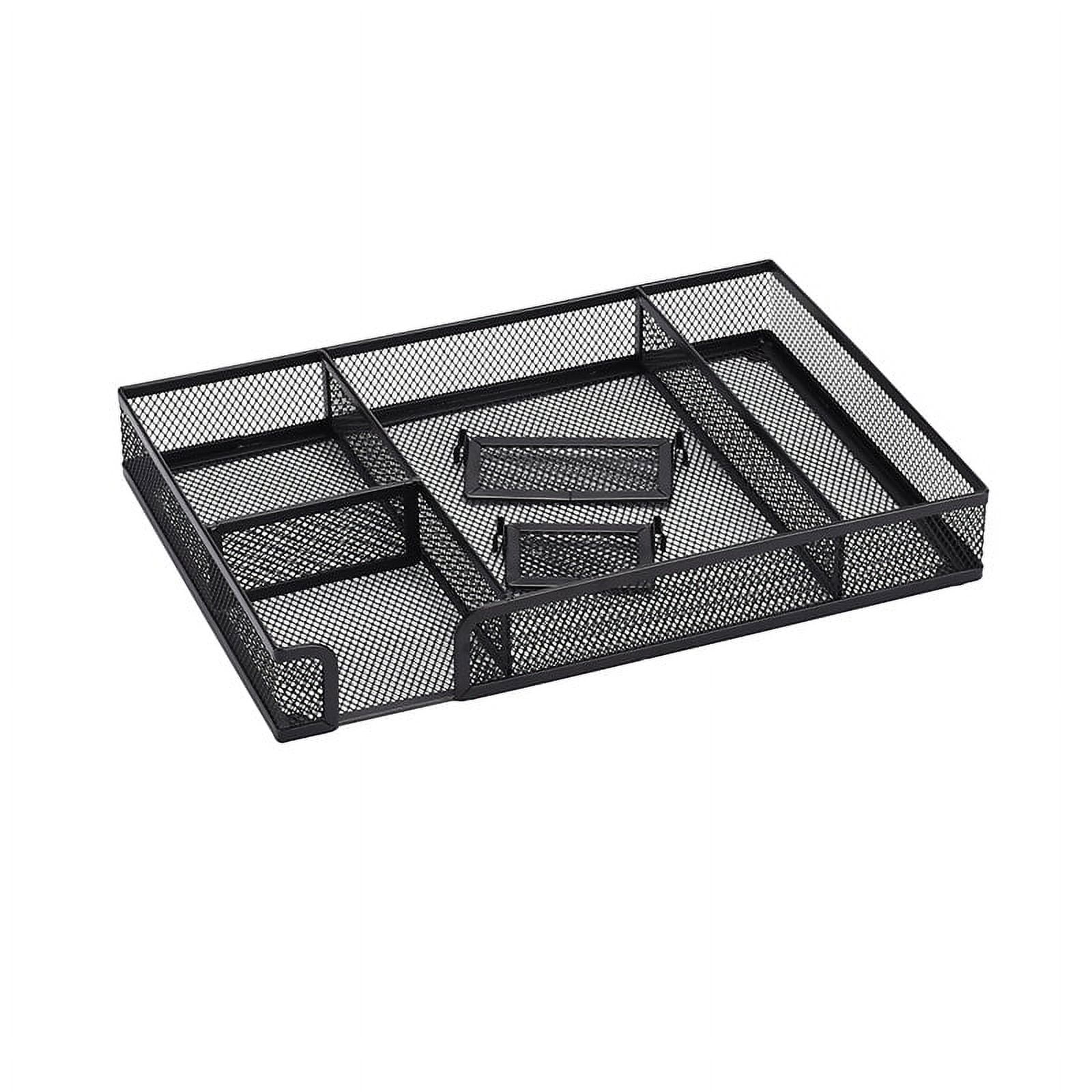 landege Multi-Functional Metal Mesh Drawer Organizer Stationery Small ...