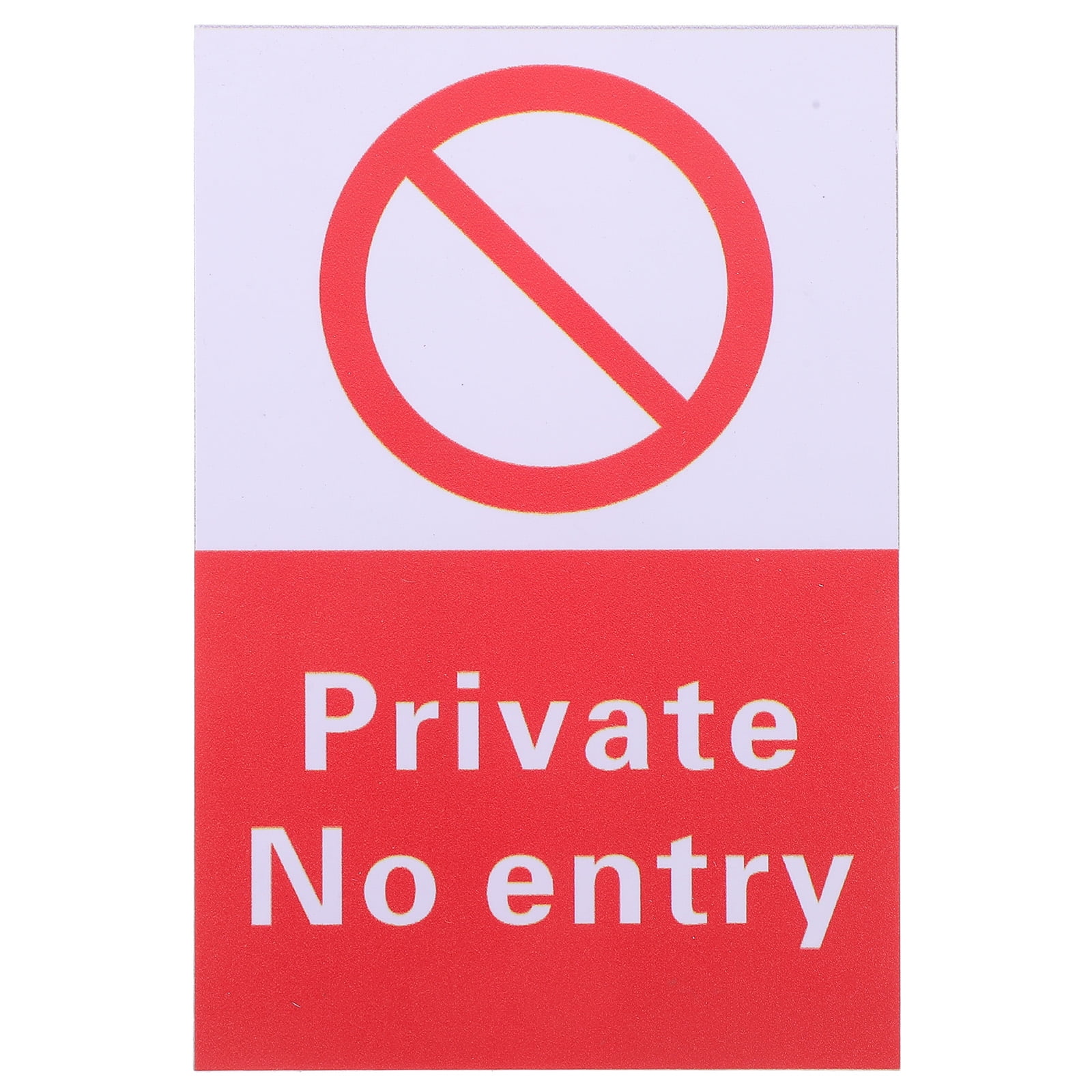 landege No Entrance Sign Sticker Adhesive No Entrance Sign Label Sign ...
