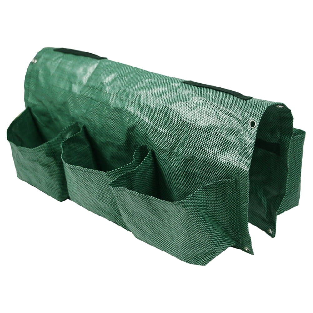 landege Outdoor Handrail Hanging Planting Bag PP Multi-Pocket Planter ...