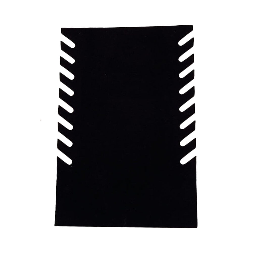 landege Rectangular Flocking Necklace Display Stand Black Neck Chain ...