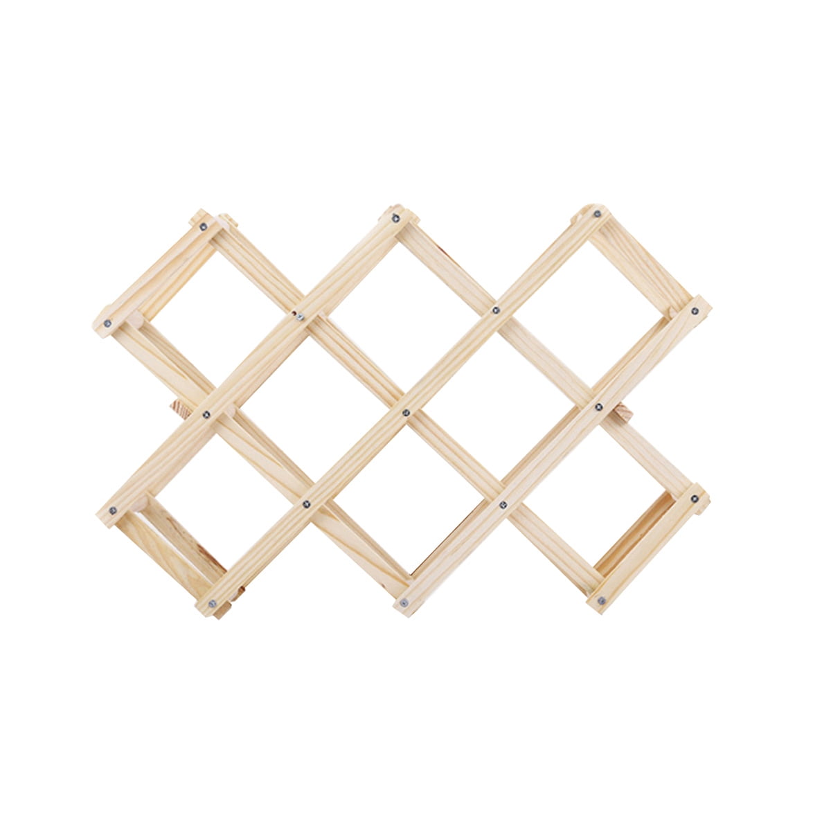 landege Solid Wood Folding Wine Racks Foldable Wine Stand Wine Holder ...