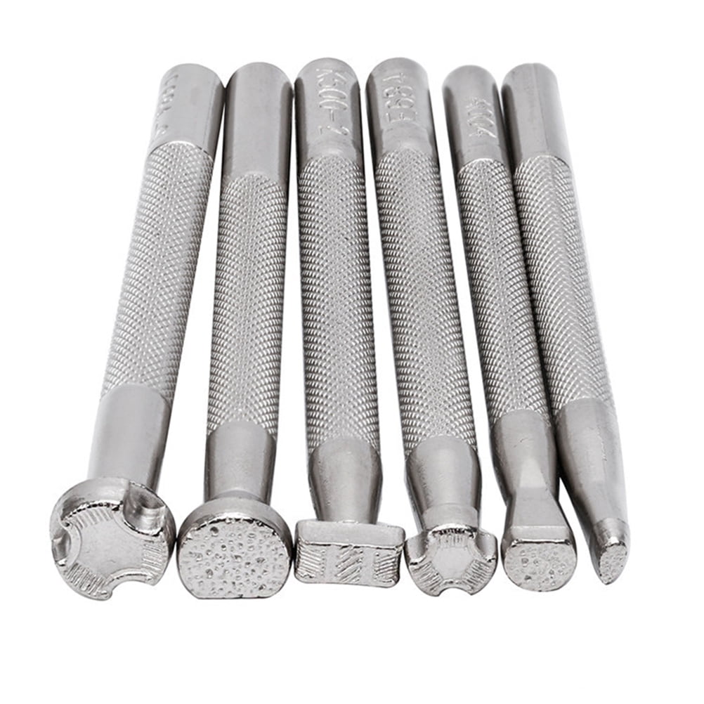 landege Stamping Tool 6 Saddle Making Tool Craft Working Stamp Punch ...