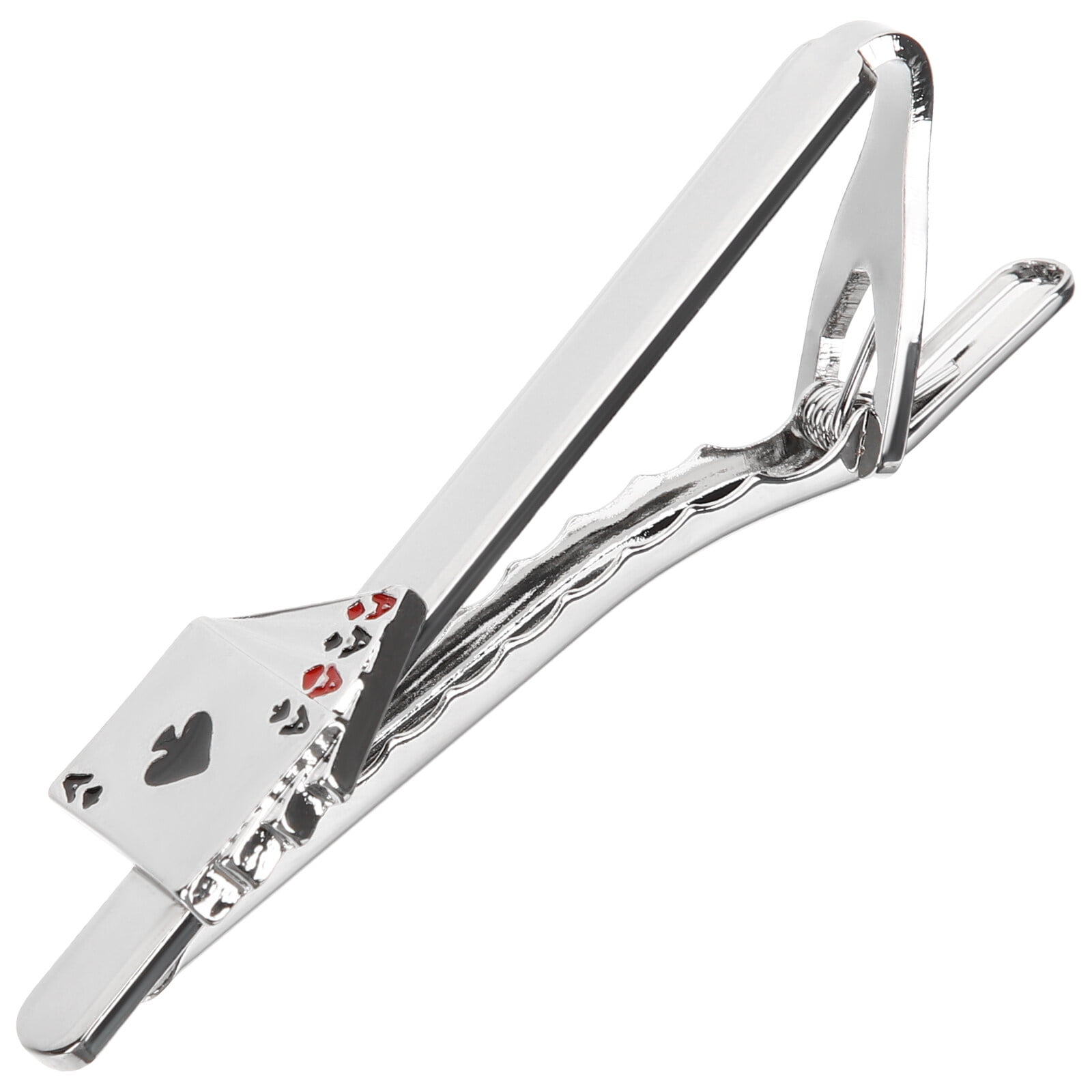 Landege Tie Clip Creative Suit Tie Pinch Clip Unique Tie Clasp Metal