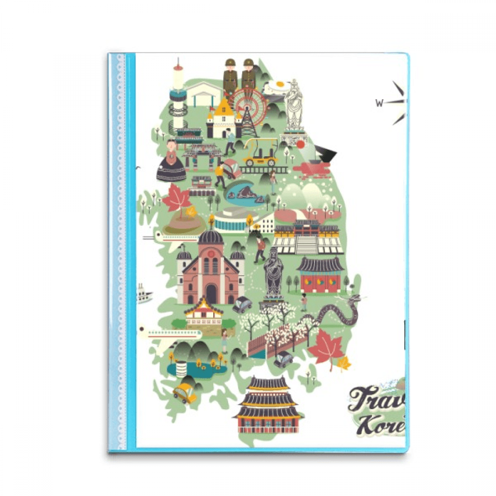 landmarks in South Korea Book Sheet Protectors Portfolio Binder Folder ...