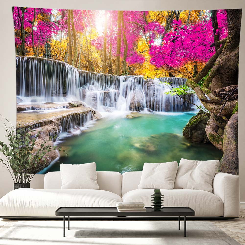 landscape Natural Forest Printed Large Wall Tapestry Hippie Wall ...