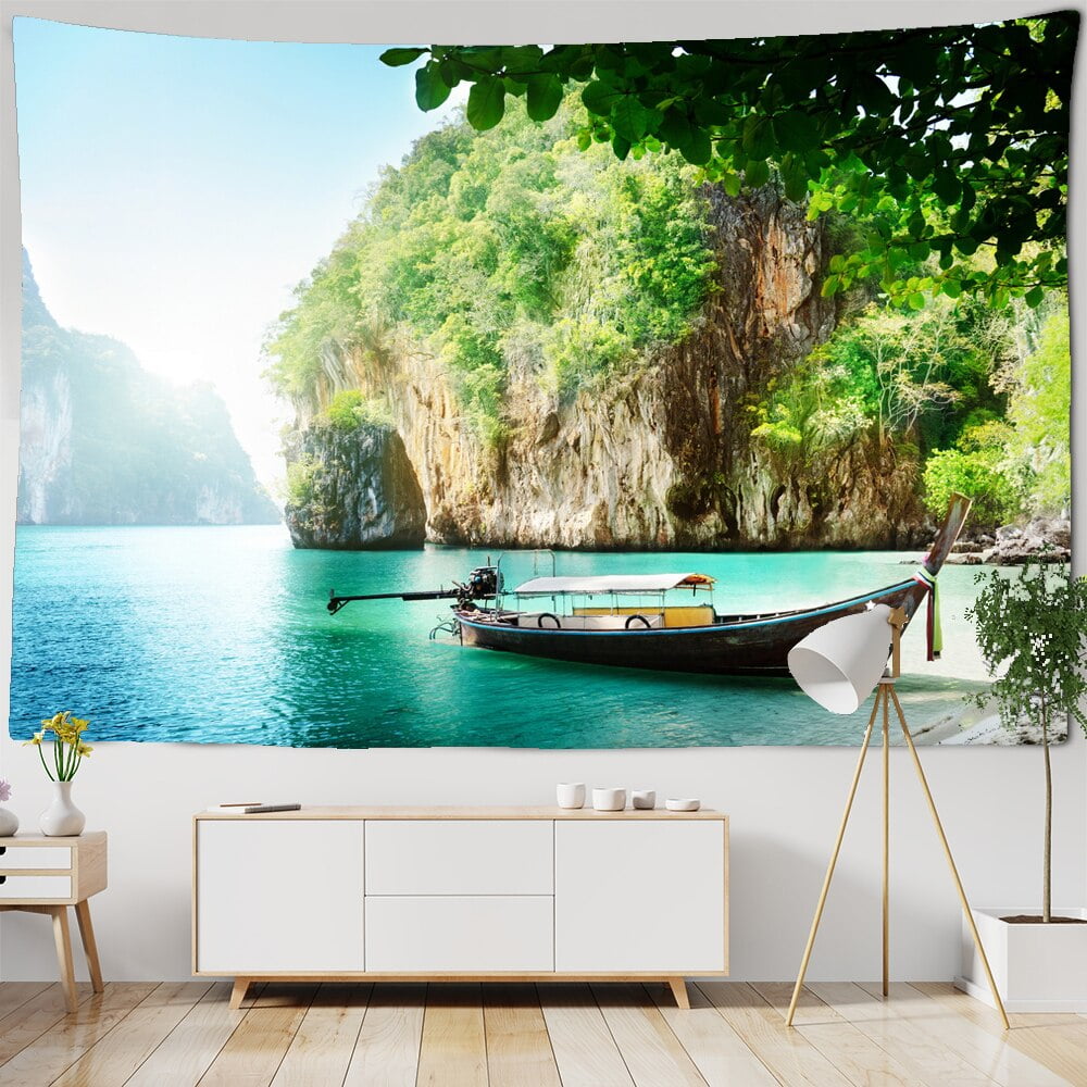 landscape Natural Forest Printed Large Wall Tapestry Hippie Wall ...