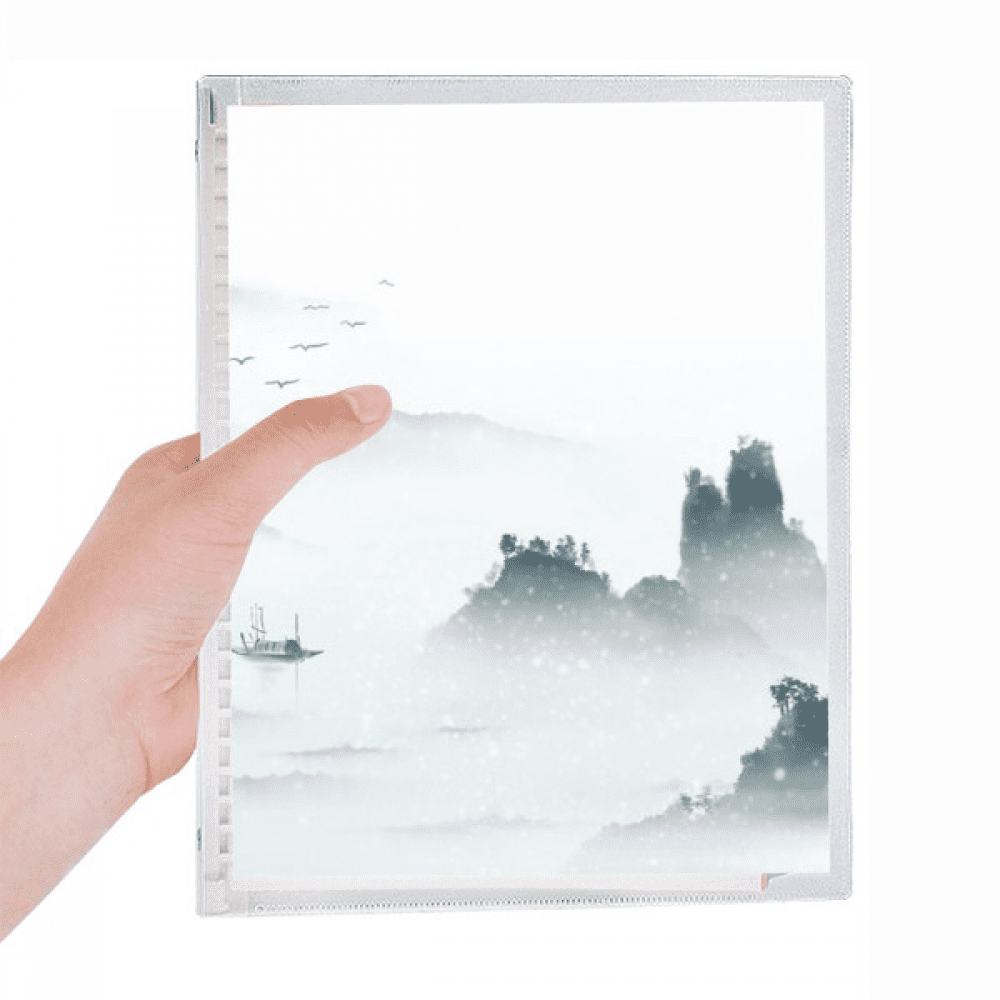 landscape color chinese style watercolor notebook loose diary ...
