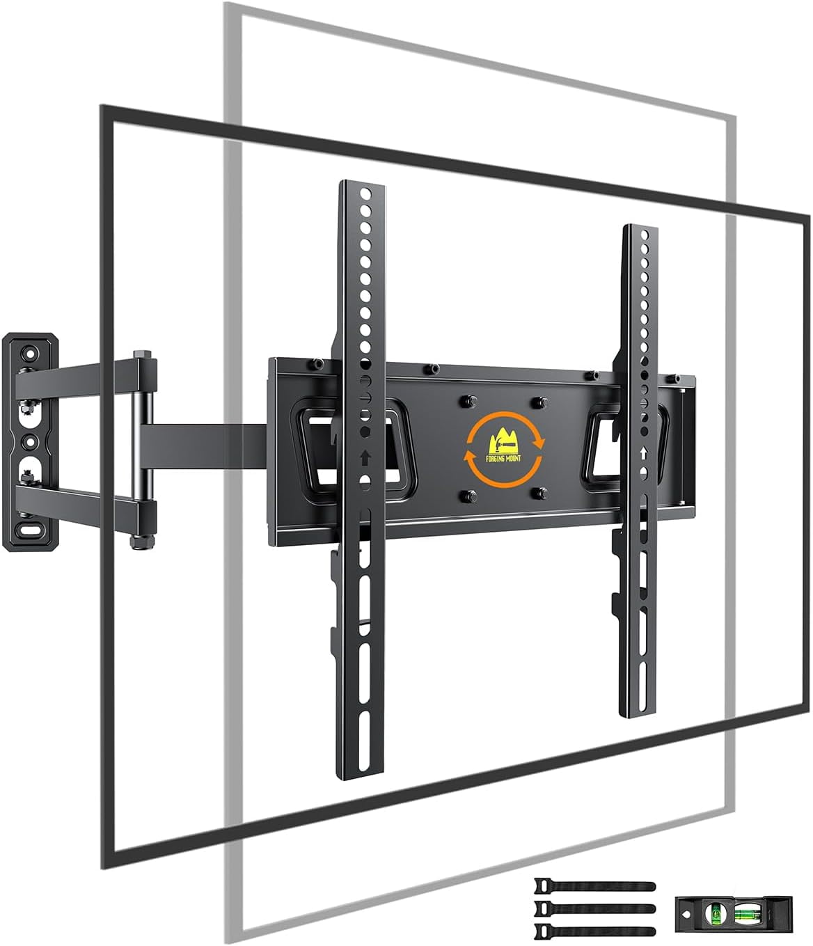 landscape to portrait rotating tv wall mount for vertical mounting of ...