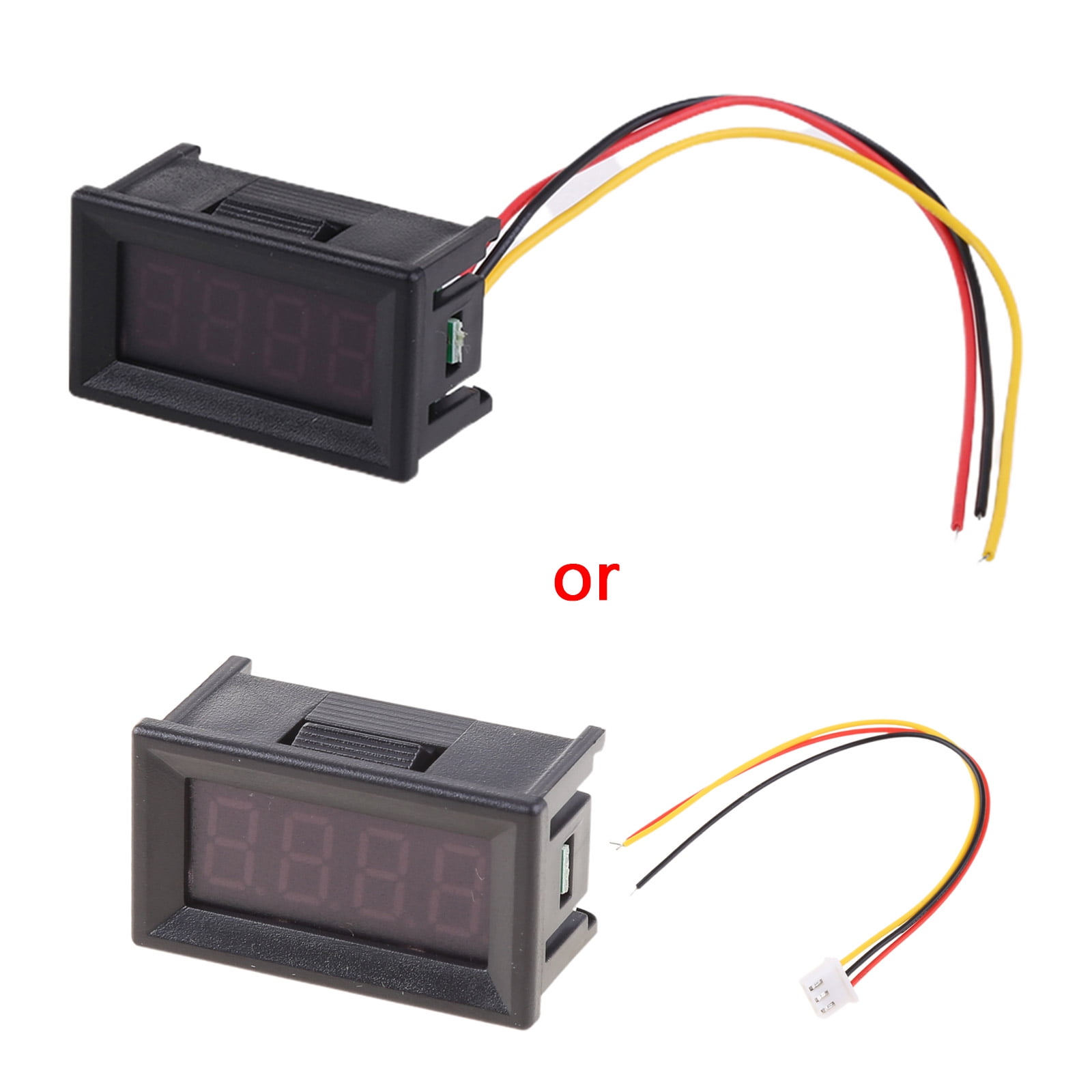 lanema 0.36" Digital Voltmeter Voltage Volt Tester Meter with 3 Wires ...