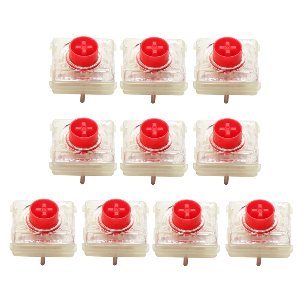 lanema 10 Cherry Low Profile MX Switch RGB Red / Silver Switch for ...