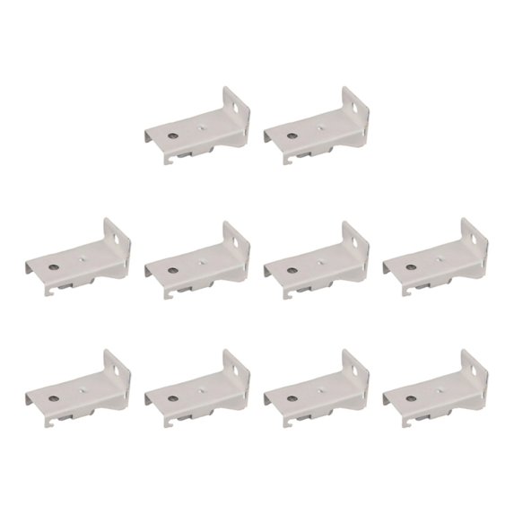 lanema 10 Piece Universal Flexible Curtain Track Brackets Wall Mounting ...