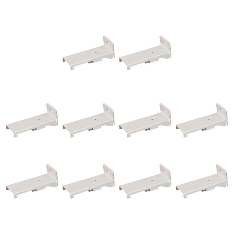 lanema 10 Piece Universal Flexible Curtain Track Brackets Wall Mounting ...