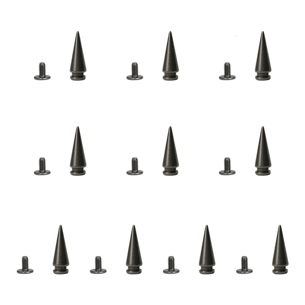 lanema 10 Set Punk Styles Spikes Screwback Spikes Leathercraft Rivets ...