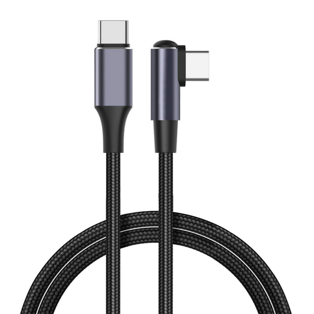 lanema 100W Power Delivery USB C to C Cable 90 Degree Type-C 480bps Charging Cord Nylon ...