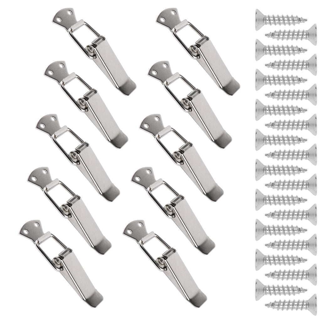 lanema 10Pcs Spring Loaded Toggle Latches Catches Clamp Clip Drawer ...