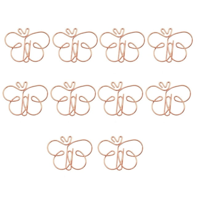 lanema 10Pieces Novelty Paper Clip Metal Paper Clip Bookmarks Clip For ...