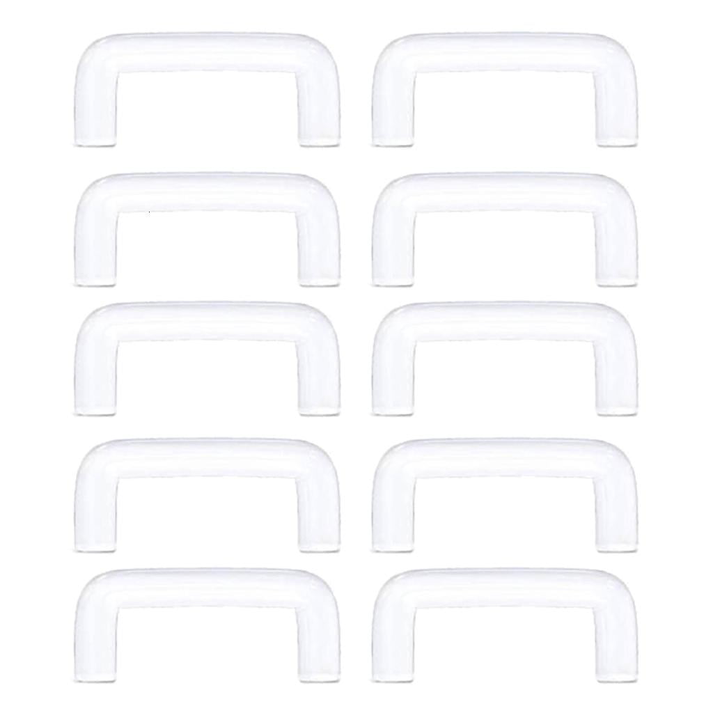 lanema 10pcs Acrylic Nose Retainer Clear Piercing Retainers U-Shaped ...