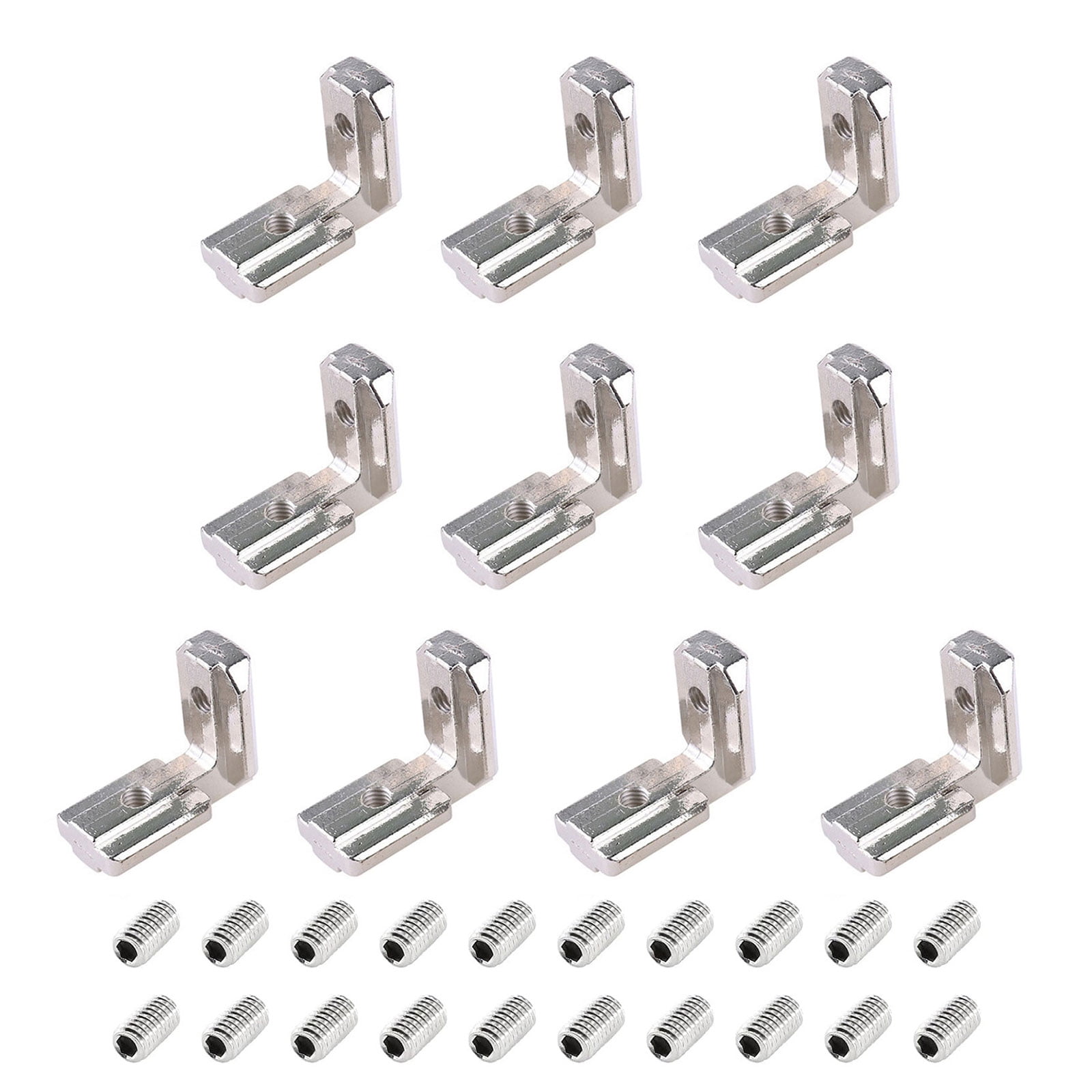 lanema 10pcs L Shape Metal Connectors Inner Corner Brackets set for ...