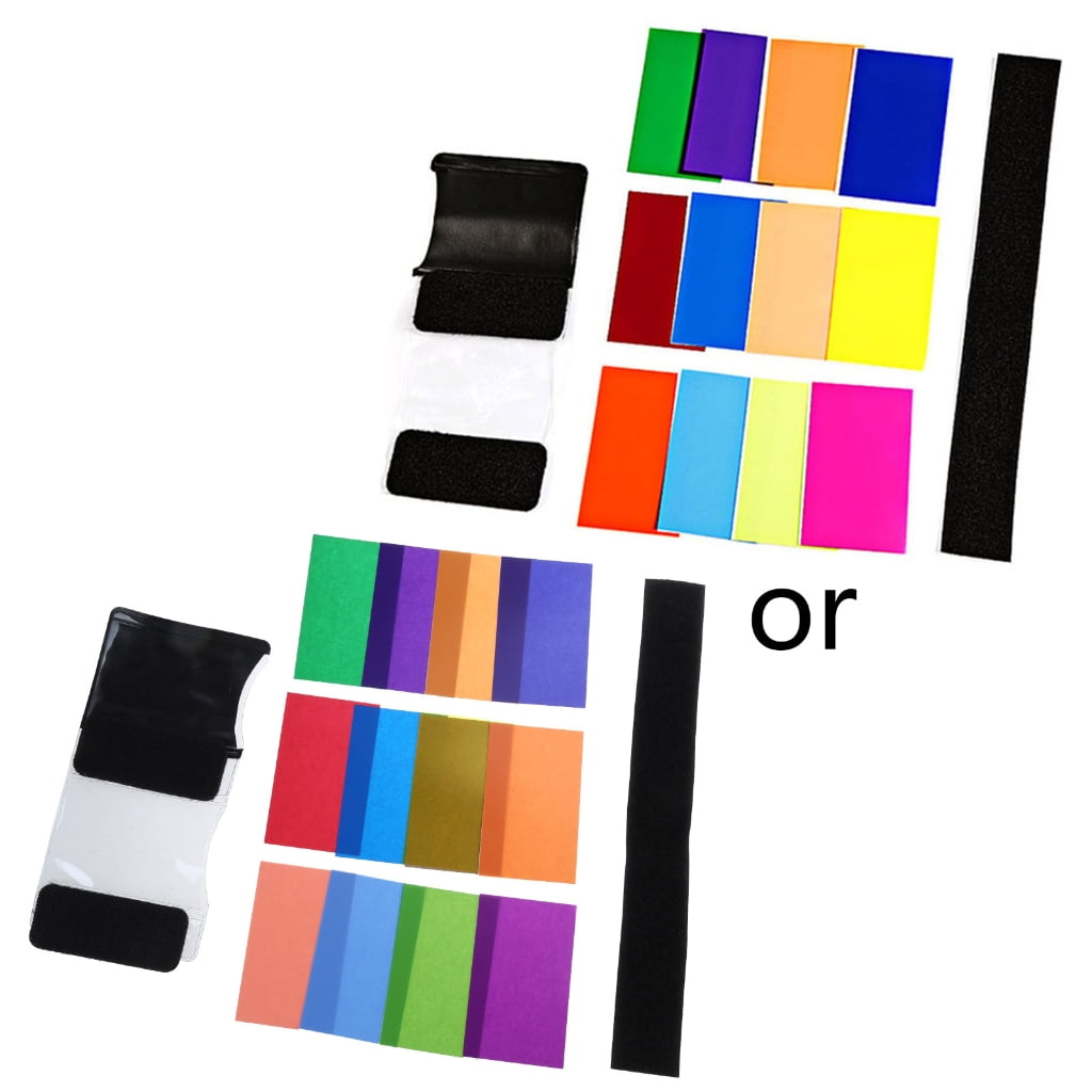 lanema 12 PCS Flash Color Card Diffuser Soft Box Lighting Gel Filter ...