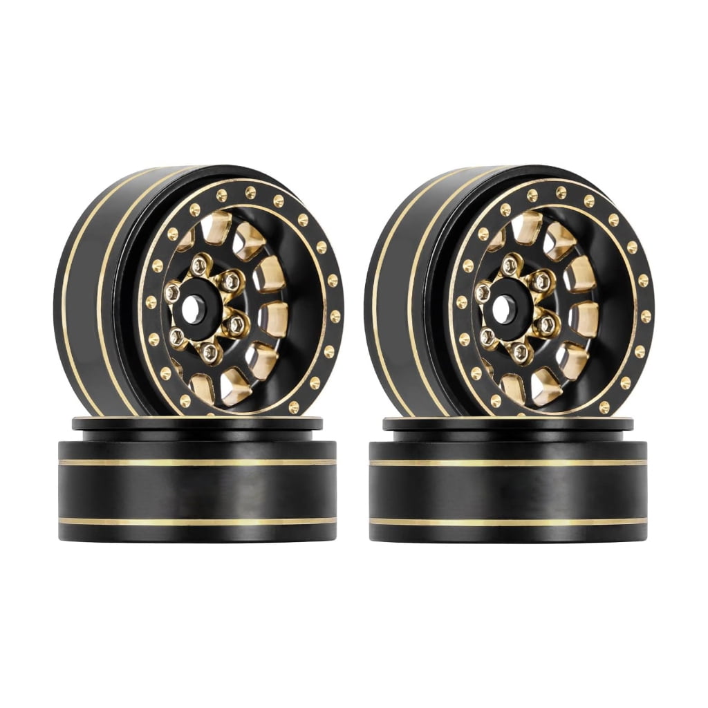 lanema 12-Spoke Wheels Brass Beadlock Rims Deadbolt- RC Crawler RC Car ...