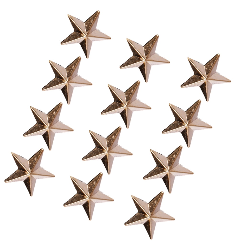 lanema 12lots Alloys Star Lapel Pin New Metal Five-pointed Star Badge ...