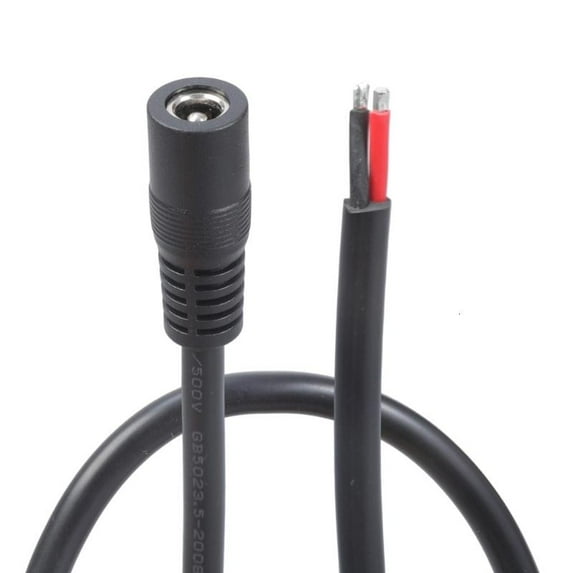 lanema 16AWG DC5.5x2.5mm Female Charging Power Cords for CCTV DVR LED ...