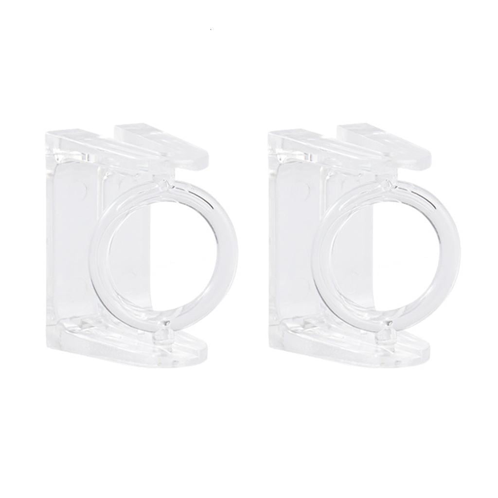 lanema 2 Pack Multipurpose Curtain Rod Holders Wall Mount Adhesive ...