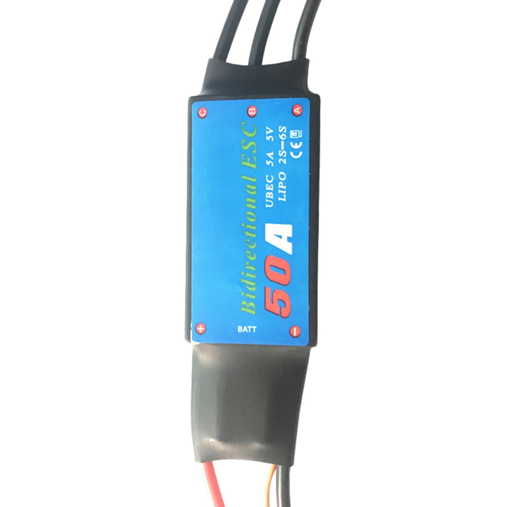 lanema 20A/30A/40A/50A/60A/80A Bidirectional Brushless ESC for Remote Control Car Vehicle ...