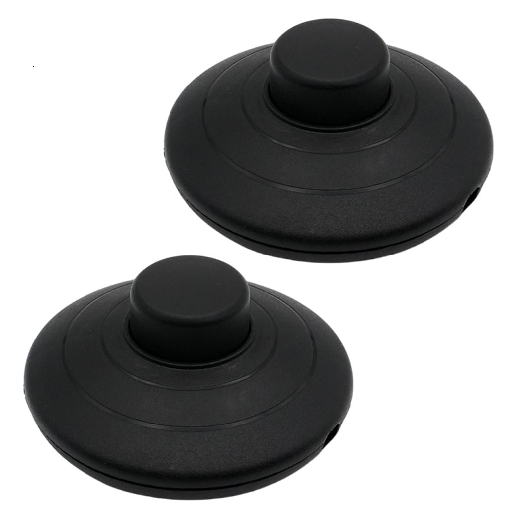 lanema 2Pcs Floor Foot Switches Round Inline Foot Pedal Lamp Switches ...