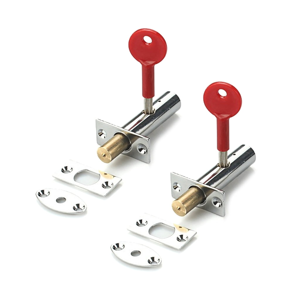 lanema 2Pcs Mortice Door Bolts with Star Key Pipe Tube Well Invisible ...