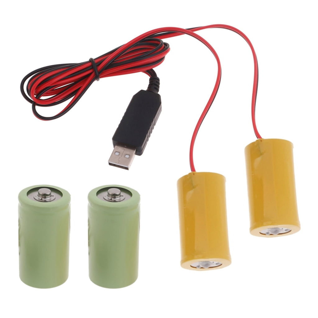 lanema 2in1 3V AAA Dummy Battery D Battery Eliminators Cable Replace ...