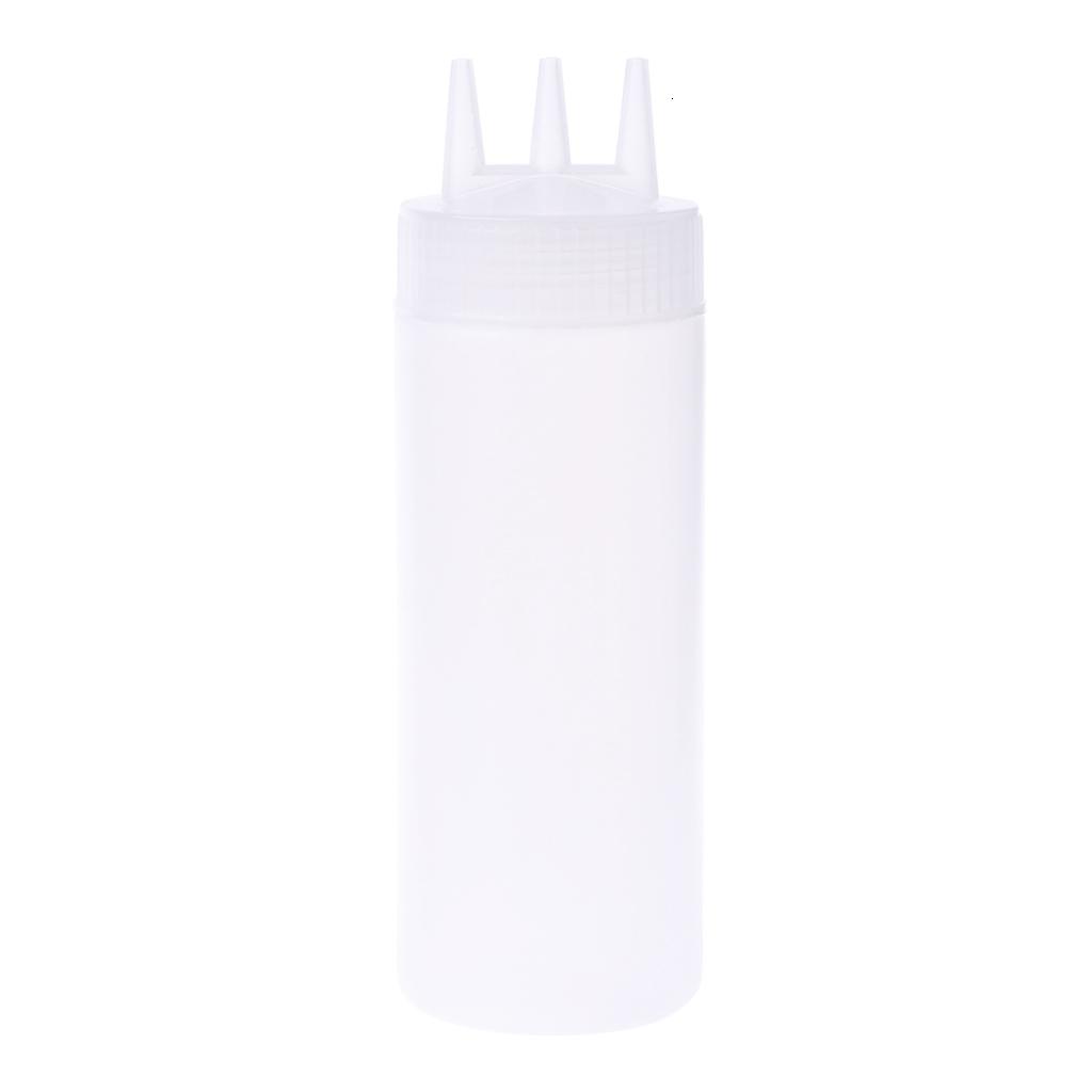 lanema 3 Hole Condiment Bottle Easy To 3 Hole Nozzle Sauce Dispenser ...