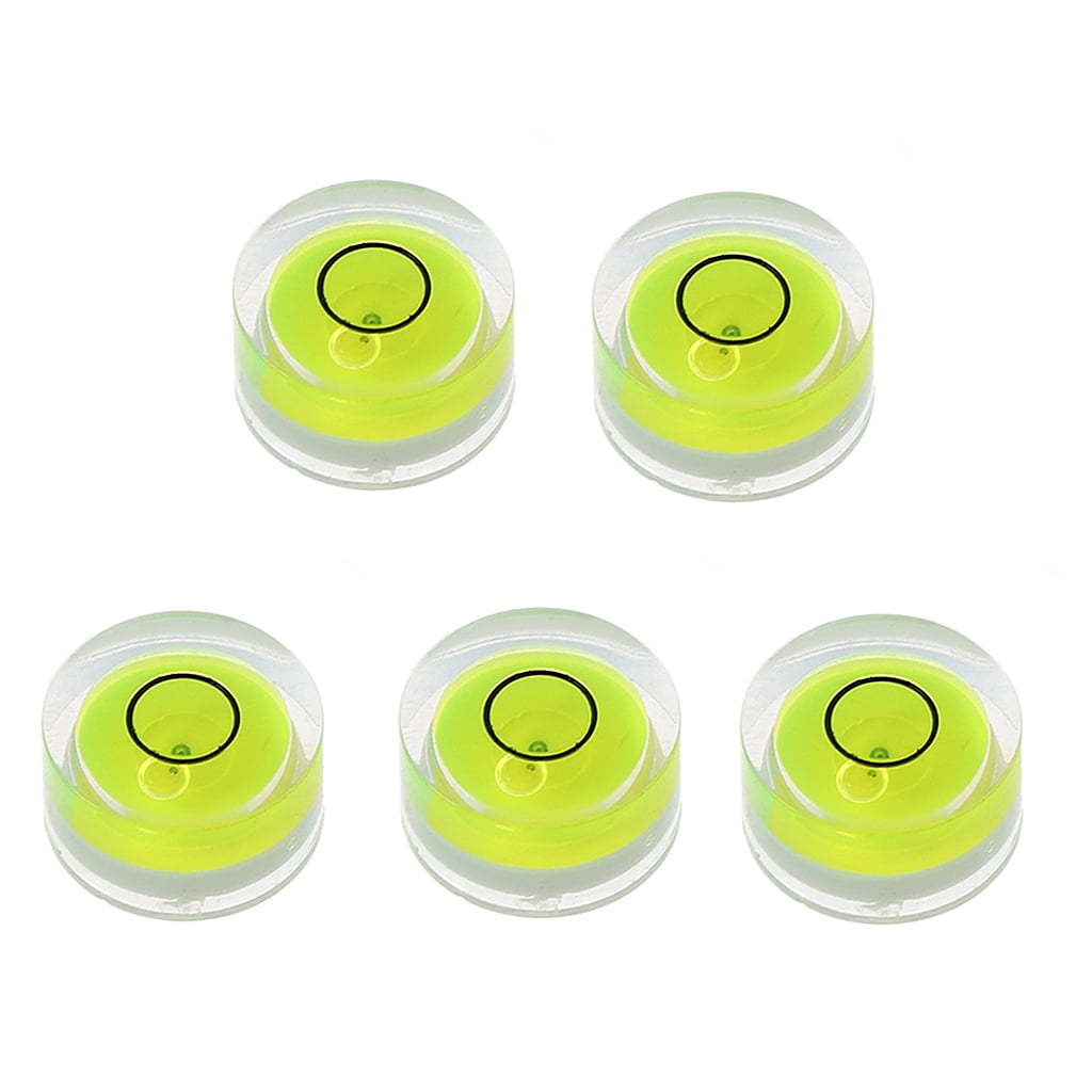 lanema 5 Pcs Small Round Bubble Spirit Level Mini Circular Bullseye ...