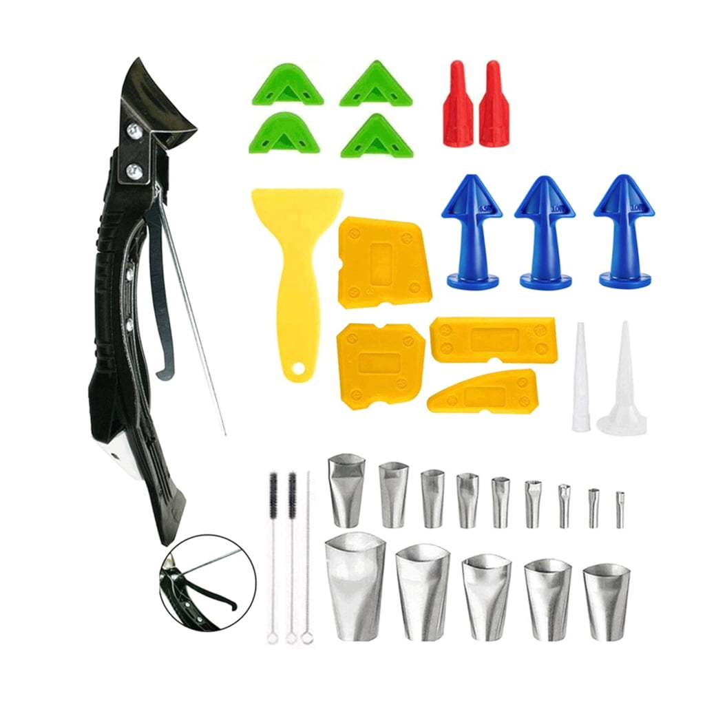 lanema 5 in 1 Caulking Tool Set Sealant Finishing Tool with Squeegees ...