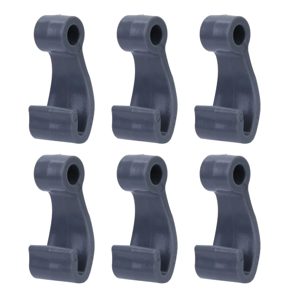 lanema 6 Pcs Snap Fasten Rope Hooks Clip J Shape Hooks for Inflatable ...