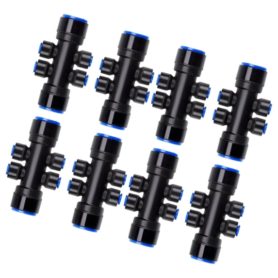 lanema 6 Way Drip Irrigation Splitter 1/4inch Water Flowing Control ...