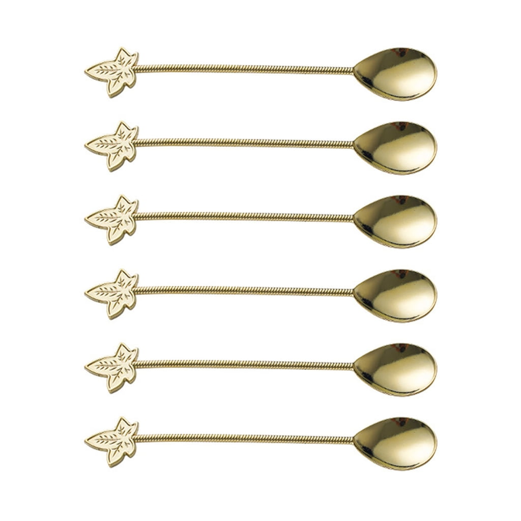 lanema 6Pcs Simple Stirring Spoons Multipurpose for Tisane Ice Creams ...