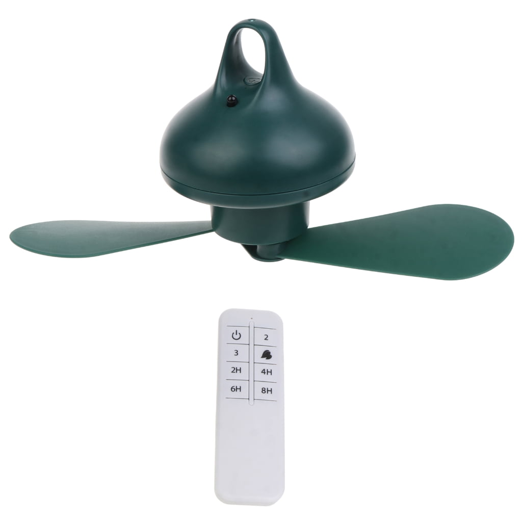 lanema 8000mAh Queit USB Ceiling Fan Battery Operated 4-Speed 8-Hour ...