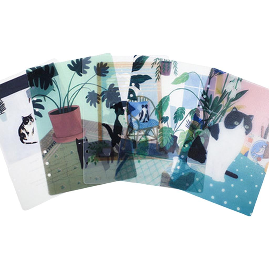 lanema / Binder Divider Set File Tabs 6-Hole Divider Loose-leaf Page ...