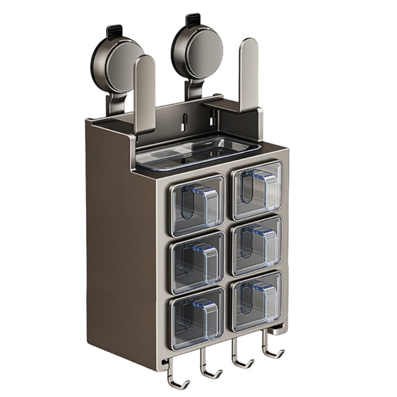 lanema Adhesive Kitchen Storage Rack Space Efficient Utensil Organizer ...