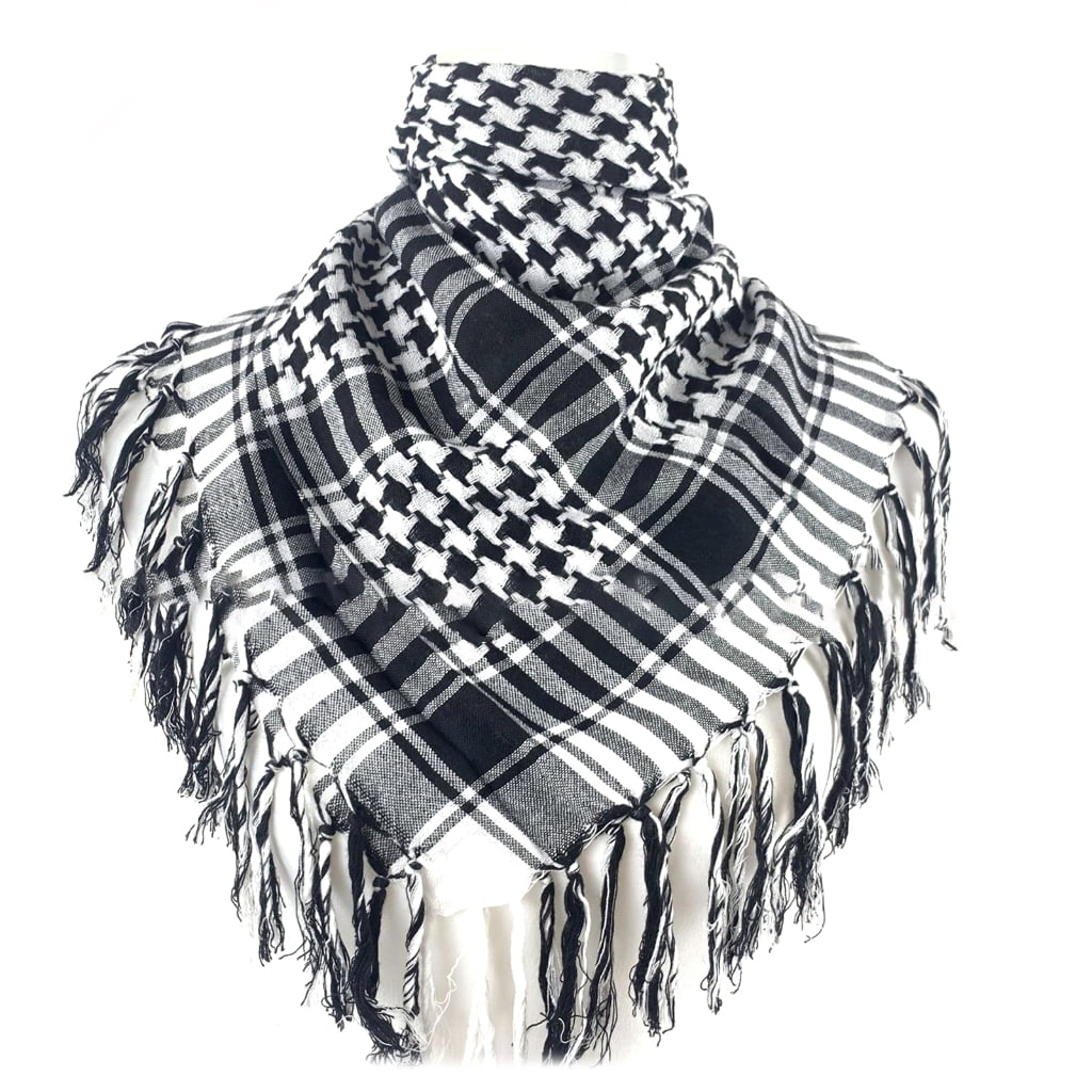 lanema Adult Arab Style Dustproof Scarf with Lattice Pattern Square ...