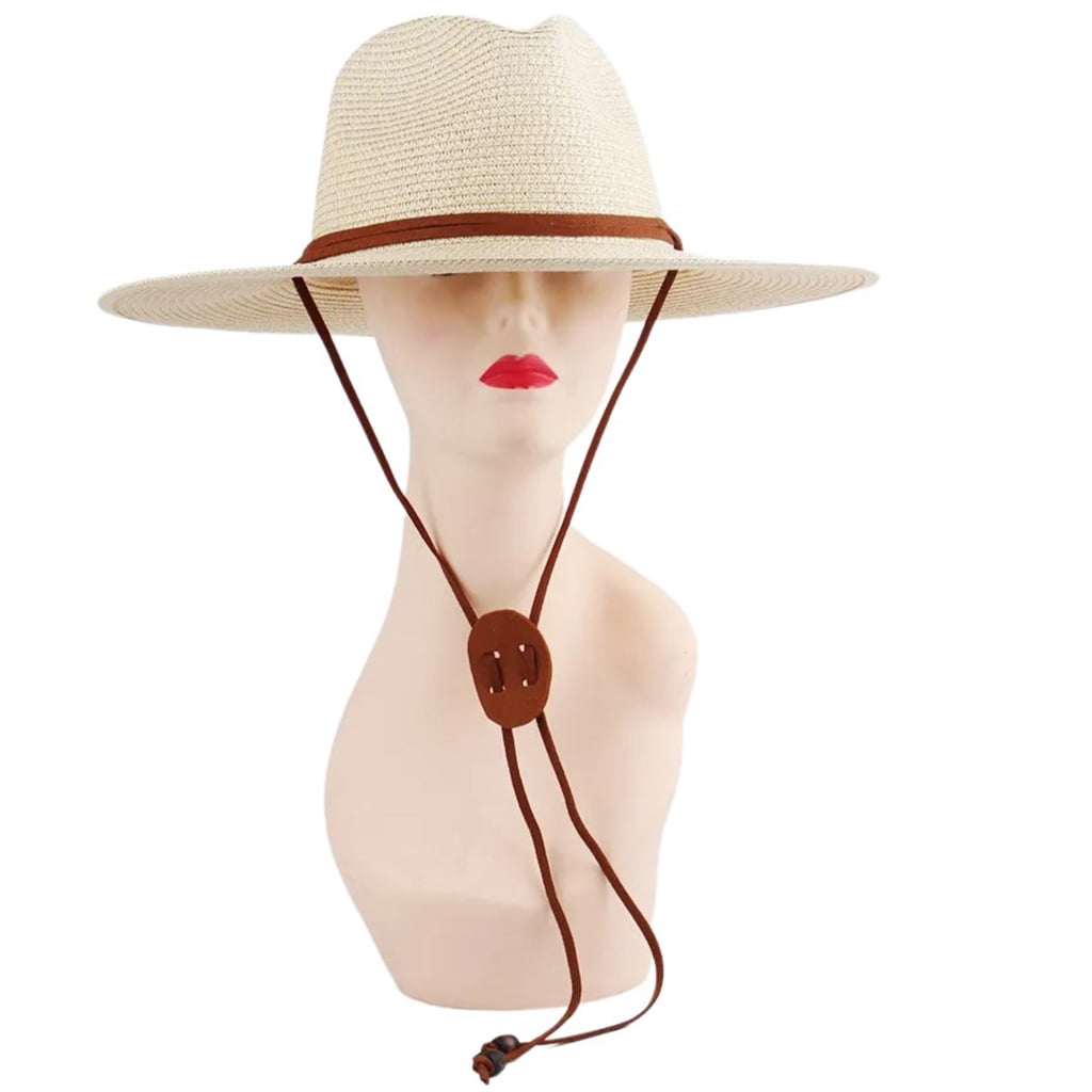 lanema Adult Hand Weaving Beach Hat Wide Brims Straw Hat Spring Beach ...