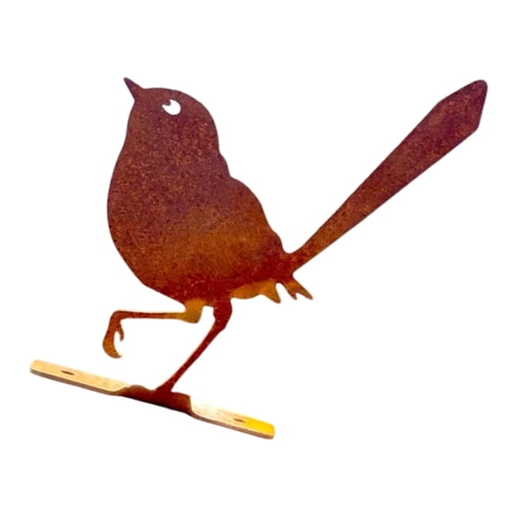lanema Aged Iron Bird Yard Sculpture Outdoor Decoration Distressed ...