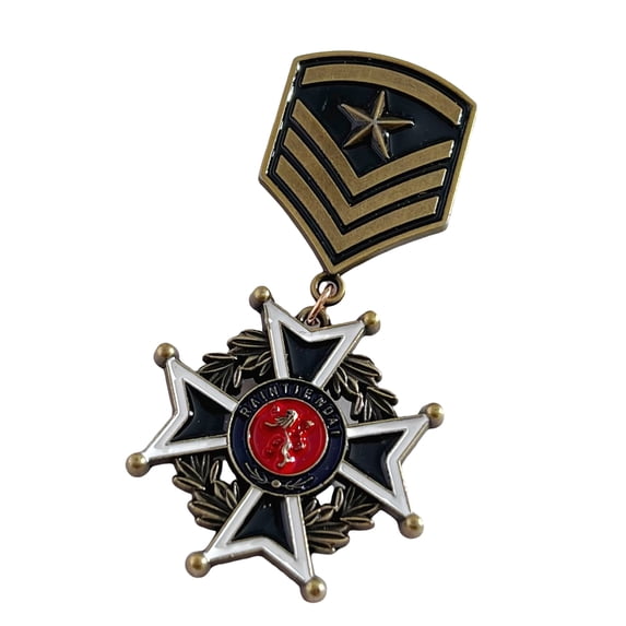 lanema Antique Metal Badge Martial Enthusiast Historical Collectible ...