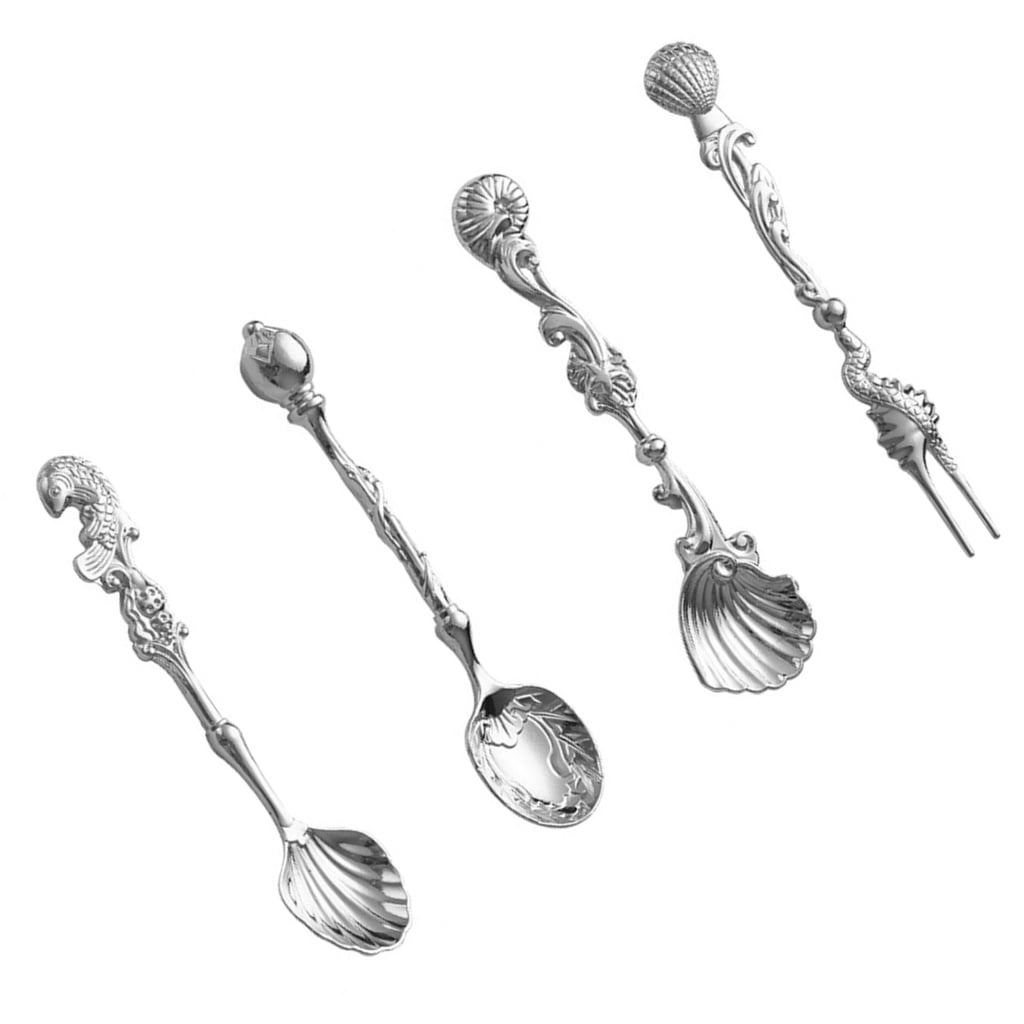 lanema Antique Spoon Set with Ergonomic Designs Zinc Alloy Construction ...