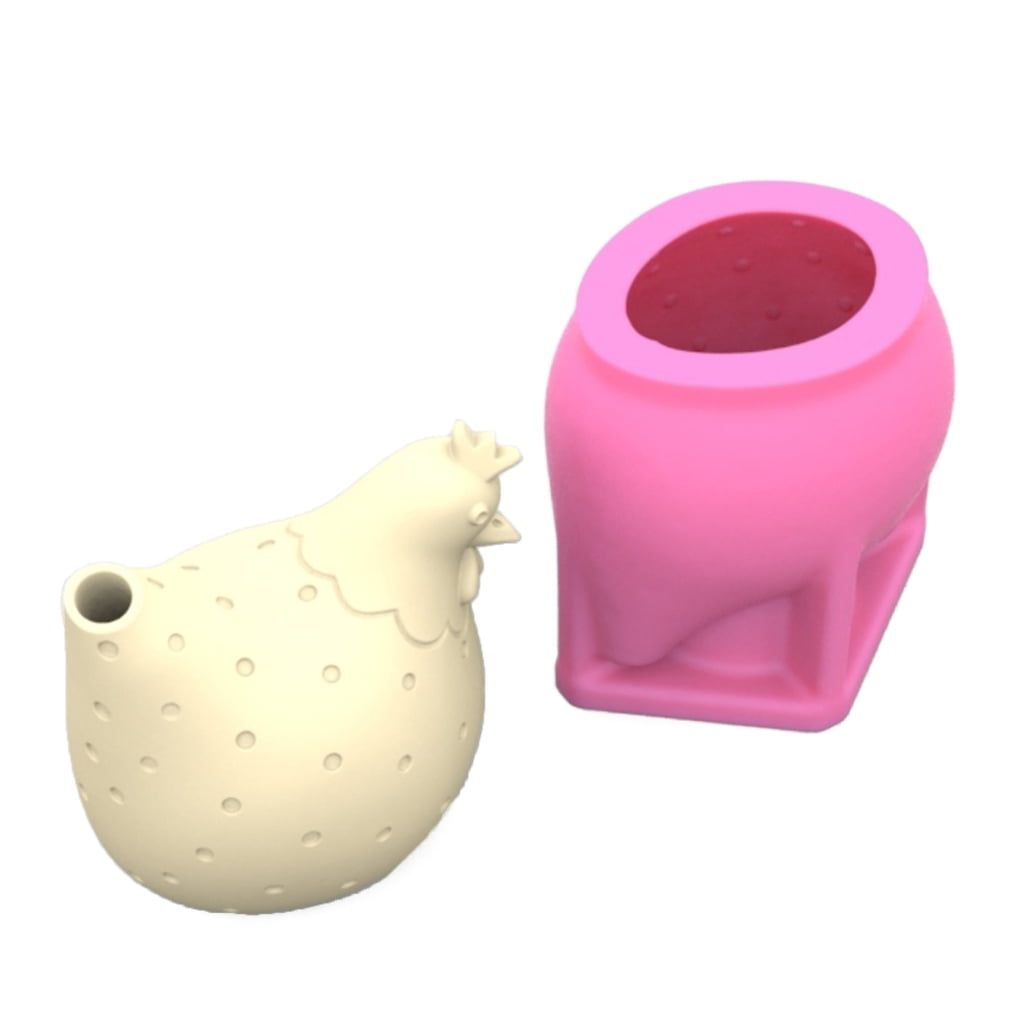 lanema Artistic Chicken Figurine Silicone Mold Beautiful Chicken ...