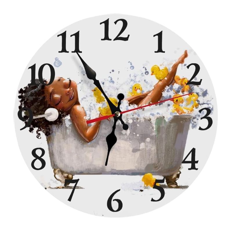 lanema Battery Operated Wall Clock Silents None Ticking Wall Clock Home ...