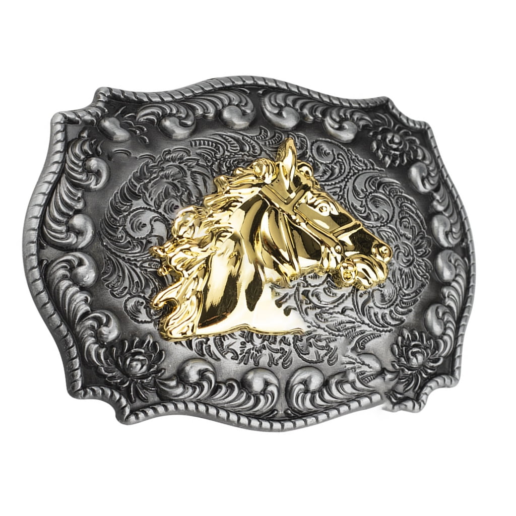 lanema Big Cowboy Belt Buckle Metal Belt Buckle Long Horn Bull Western ...