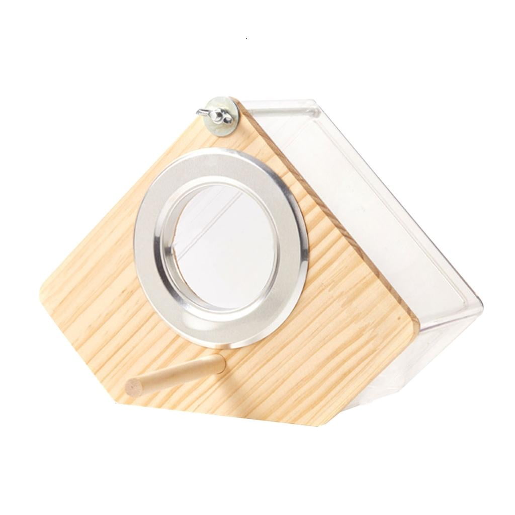 lanema Bird House Cage Nest Box Nest Breeding Box Standing Habitat for ...