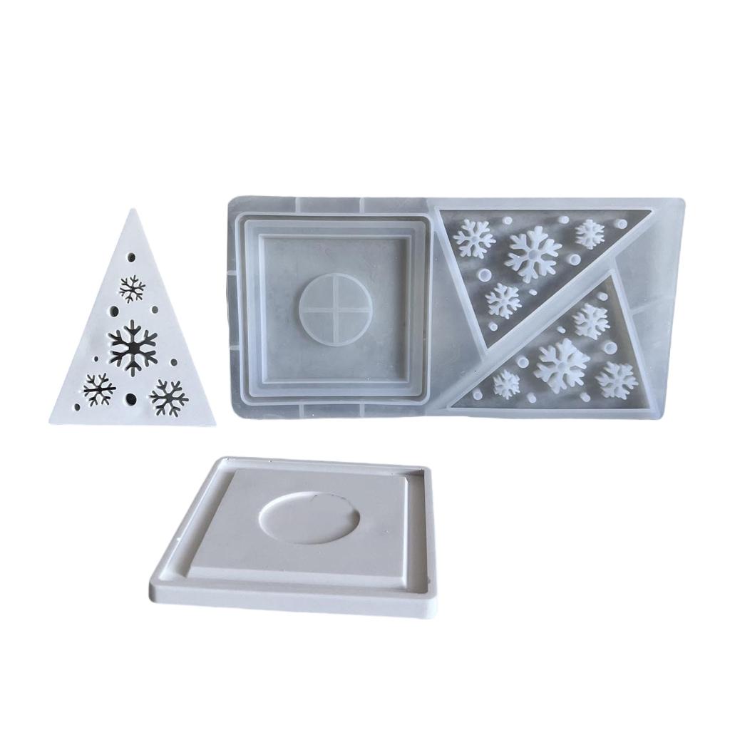 lanema Candle Base Gypsum Mould Candle Holder Mold Hollow Pyramid ...